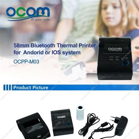 58mm Portable Windows Java Android Driver Pos Receipt Bluetooth Printer