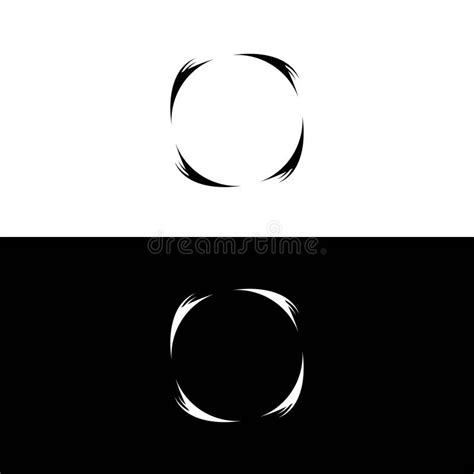 Circle Stylish Vector Logo Illustration Circle Vector Logo Template Stock Vector
