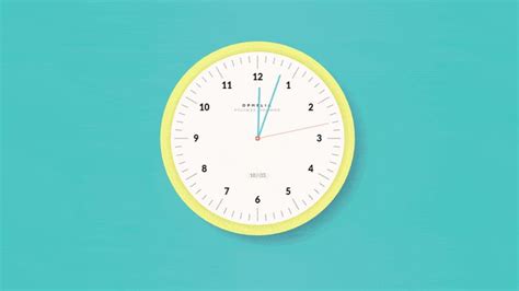 20 Css Clocks Yellow And White Clock Design
