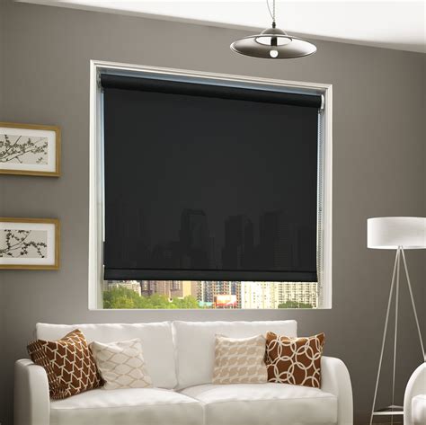 Symple Stuff Room Darkening Charcoal Roller Shade Wayfair