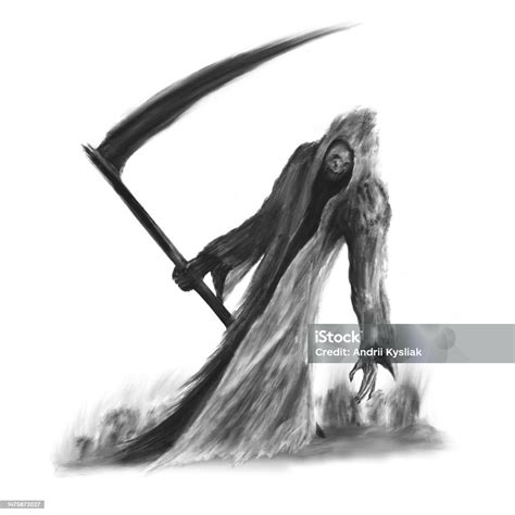 Vetores De Conceito De Personagem De Fantasia Sombria Criatura Da Morte