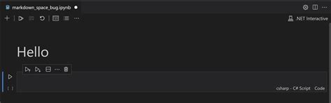 Notebooks Huge Amount Of Space Showing Up On Top Of Markdown Cells · Issue 171898