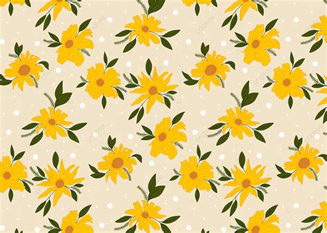 Sunflower Drops Background Sunflowers Wallpapers Sunflower Seamless Pattern Yellow Sunflower