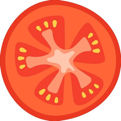 Premium Vector Tomato Vegetable Slice