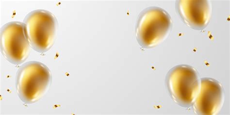 3d 황금 풍선 디자인 배경 아름 다운 그림 배너 템플릿 벡터 3차원 형태에 대한 스톡 벡터 아트 및 기타 이미지 3차원 형태 공휴일 금색 Istock