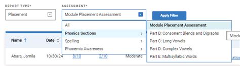 Building Reading Success Placement Assessment Reports Sadlier Connect Technical Support