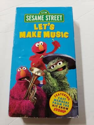 Sesame Street Lets Make Music Vhs Video Learn About Rhythm Cast Of