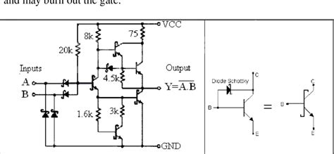 Modified Ttl Nand Gate With Schottky Clamping Diodes Download