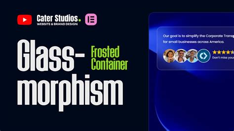 Elementor Frosted Glass Effect Glassmorphism Elementor Wordpress Website Tutorial Youtube