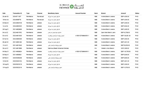 Transaction Statement History Pdf