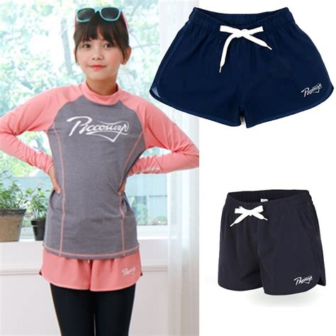 피코 수영복 반바지 하의 심플 K1143 네이비 택1 온채널