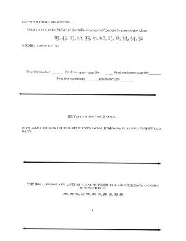 Creating Box Plots By Alyssa Bishop TPT