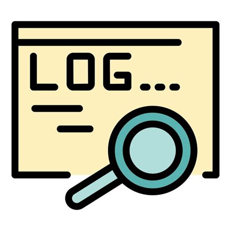 Premium Vector Web Log Icon Outline Vector User Account Login New Color Flat