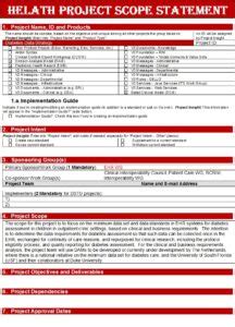 Project Scope Statement Templates Excel Word Template