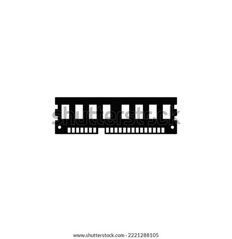 ram random access memory icon black stock vector royalty free 2221288105 shutterstock