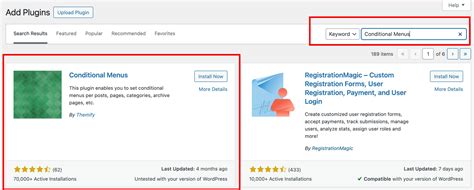 Conditional Menus ปลั๊กอินแสดงเมนูแบบมีเงื่อนไข Wpthaiuser By Ruk Com