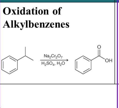 Solved Oxidation Of Alkylbenzenes H2SO4 H2ONa2Cr2O7 Chegg Com
