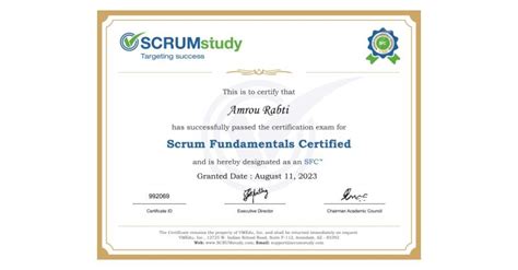 Amrou Rabti On Linkedin I Passed The Scrum Fundamentals Certified