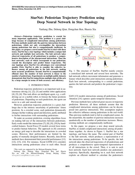Pdf Starnet Pedestrian Trajectory Prediction Using Deep Neural
