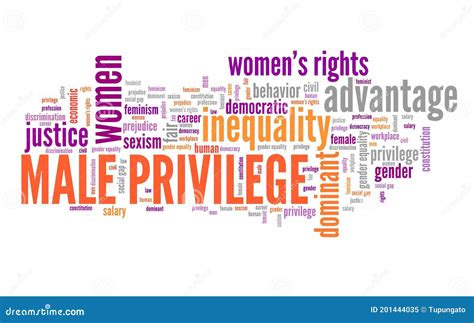 Men S Privilege Stock Illustration Illustration Of Female 201444035