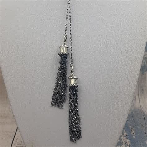 Sterling Silver Limited Edition Tassel Necklace Metals Mand Made