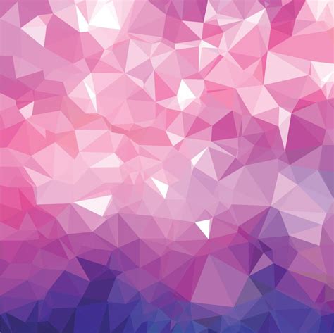Multicolor Pink Blue Purple Geometric Rumpled Triangular Low Poly Style Gradient Illustration