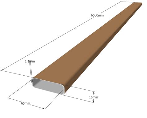 Light Oak Aluminium Slat 6500mm Kluminfencing