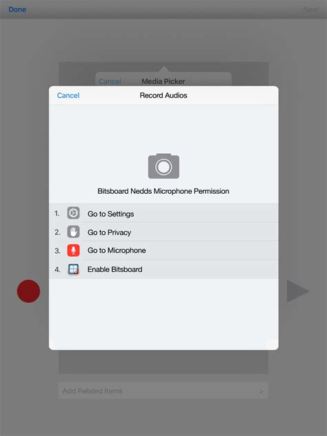 Microphone Permissions — Bitsboard Flashcards And Mini Games For
