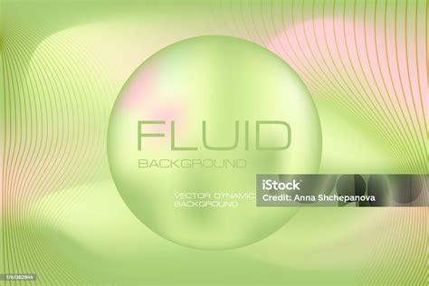 둥근 원과 물결 모양의 선이 있는 유동적인 배경 라임 그린 색상 프레젠테이션 현대적인 포스터 트렌디한 뷰티 배너에 적합 0명에 대한 스톡 벡터 아트 및 기타 이미지 Istock