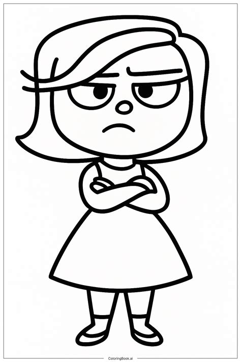 Disgust Coloring Sheet 2025