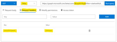 Build Advanced Queries In Microsoft Graph With Count Filter Search