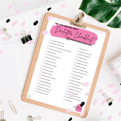 ⚡76 things to chuck out a printable declutter your home checklist⚡