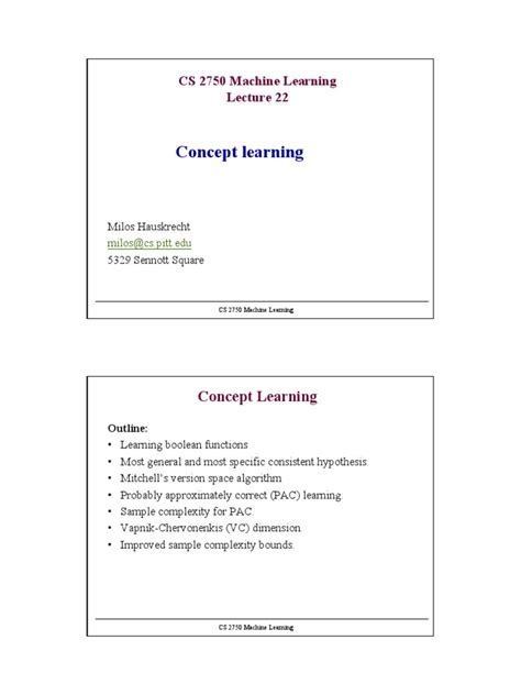 Cs 2750 Machine Learning Pdf Time Complexity Machine Learning