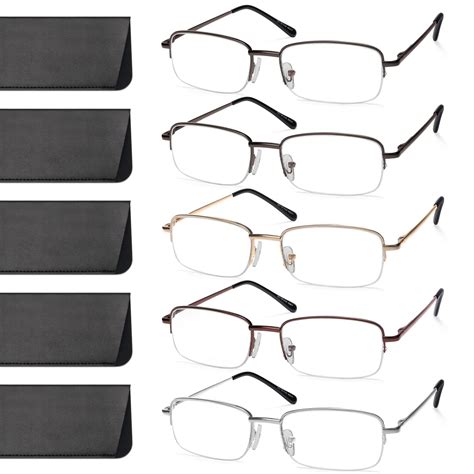 Novivon Pack Reading Glasses Menwomen Eyeglasses Blue Light Readers