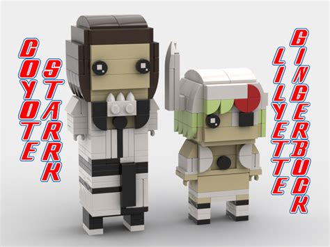 Lego Moc Coyote Starrk And Lilynette Gingerbuck Bleach Brickheadz By