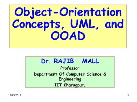 Ppt Object Oriented Software Development With Uml And Ooad Powerpoint Presentation Id