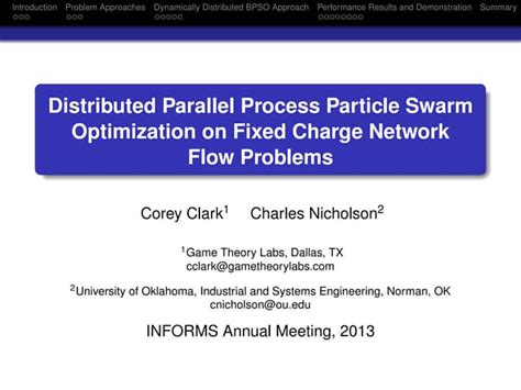 Distributed Parallel Process Particle Swarm Optimization On Fixed