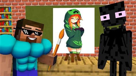 ماین کرفت اما چالش نقاشی Youtube