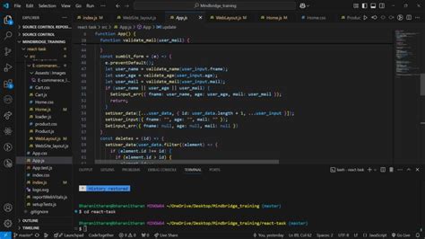 reactjs webdevelopment crudoperations usestate learningjourney… bharanitharan m