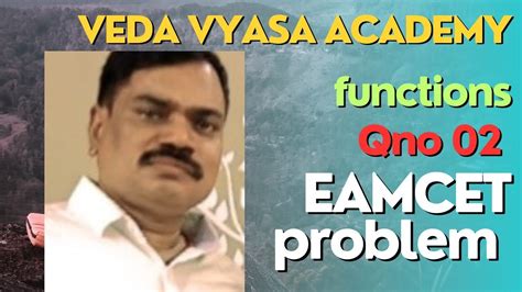 Eamcet Functions Problems Maths Eamcet Youtube