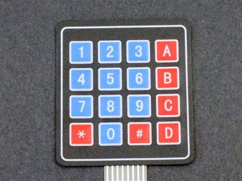 tactile keypad 4x4 matrix protosupplies