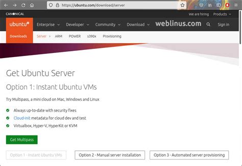Ubuntu Server 22 04 Lts Novedades Y Características Instalación Weblinus