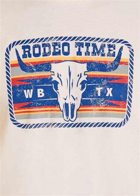 Rock And Roll Denim Mens Dale Brisby Graphic Tee Rodeo Time H25 313029