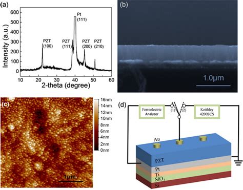 a xrd pattern of pb zr0 53ti0 47 o3 on pt 111 ti sio2 si substrate download scientific