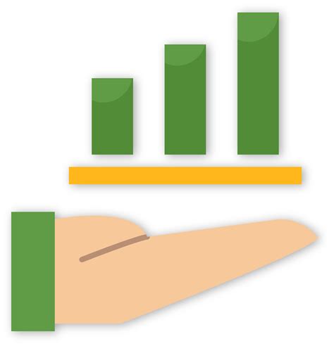 Hand With Chart Bra Graph With Arrows Transperancy Background 36040154 Png