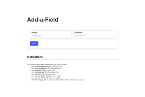 Add A Field Form Webflow