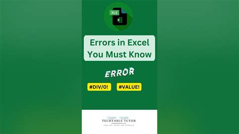 excel tips excel errors ‼️must know tips and tricks excel shorts