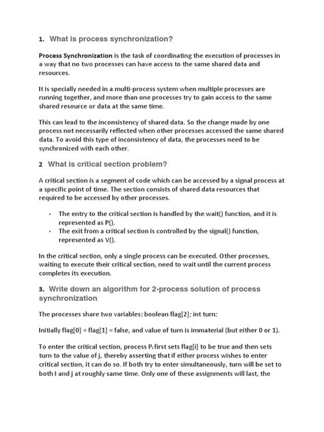 Process Synchronization Semaphore Explained Pdf Data Management Systems Engineering