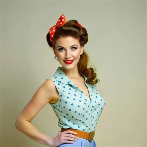 Classic And Glamorous Pinup Lady In Retro Fashion Vintage Poster Retro