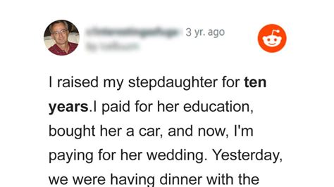 Girls Stepdad Pays For Her Wedding But She Chooses Bio Dad To Give Her Away So He Resigns As